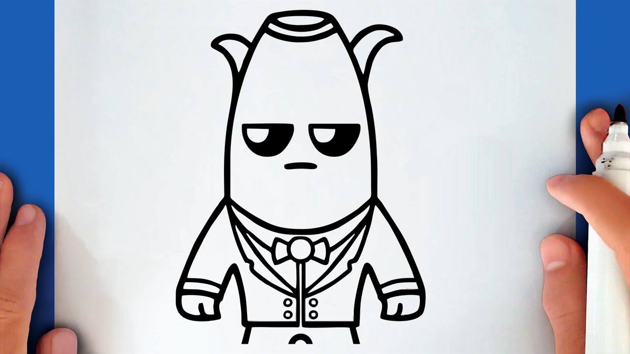 HOW TO DRAW AGENT PEELY FROM FORTNITE - YouTube