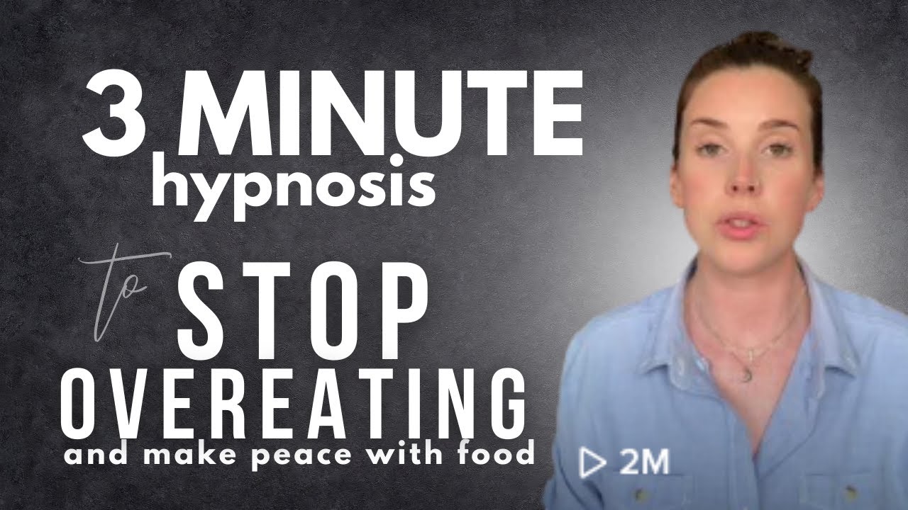 Short hypnosis to stop overeating, to eat when hungry and stop when full - YouTube