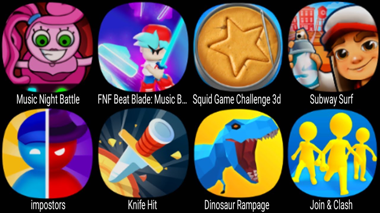 Music Night Battle, FNF Beat Blade Music Battle, Squid Game Challenge ...
