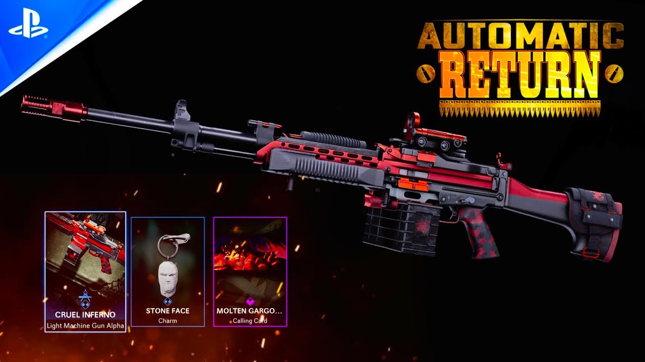 AUTOMATIC RETURN LMG BLUEPRINT BUNDLE - CALL OF DUTY BLACK OPS COLD WAR ...