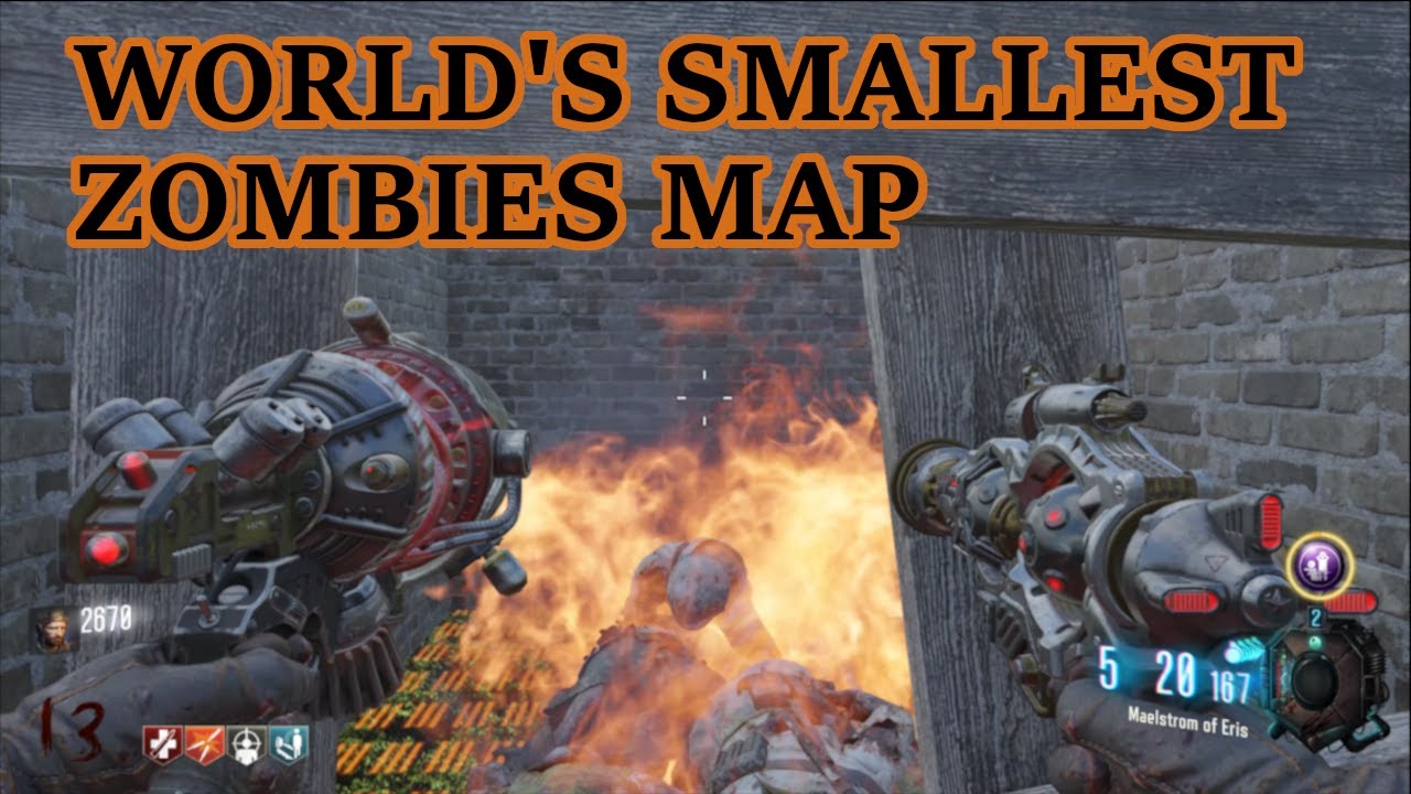WORLD'S SMALLEST ZOMBIES MAP in B03 mod - YouTube