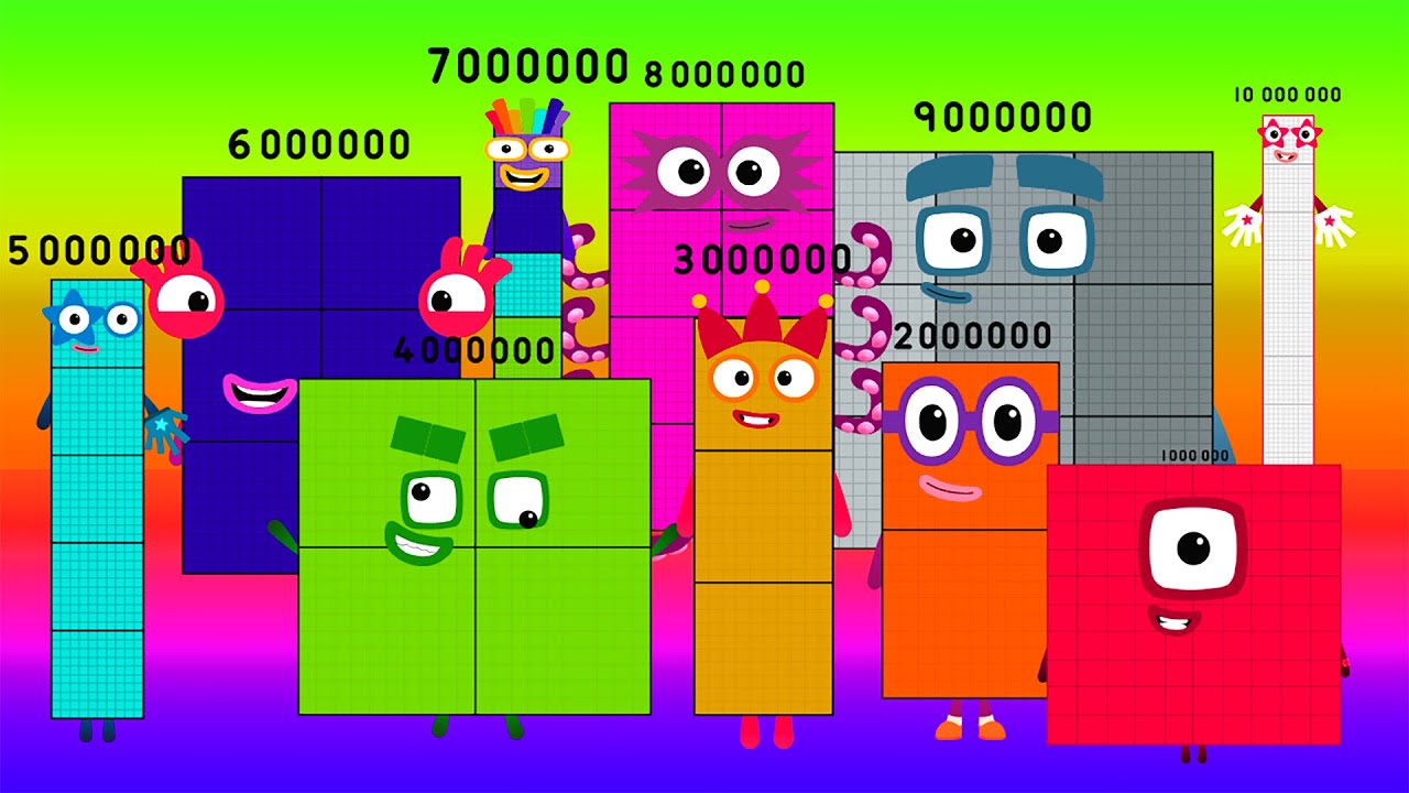 Numberblocks Band Re Take ( 1M - 10M )Remastered | Uncannyblocks Music ...