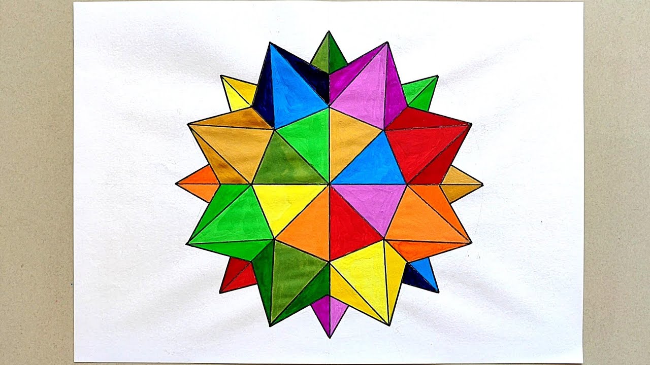 Geometric Drawing || Complex Geometric Pattern || Geometric Octagon ...