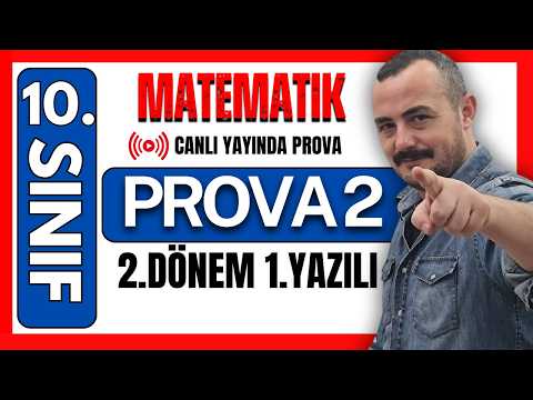 10.Sınıf Matematik 2.Dönem 1. Yazılı  Prova Türkiye Geneli