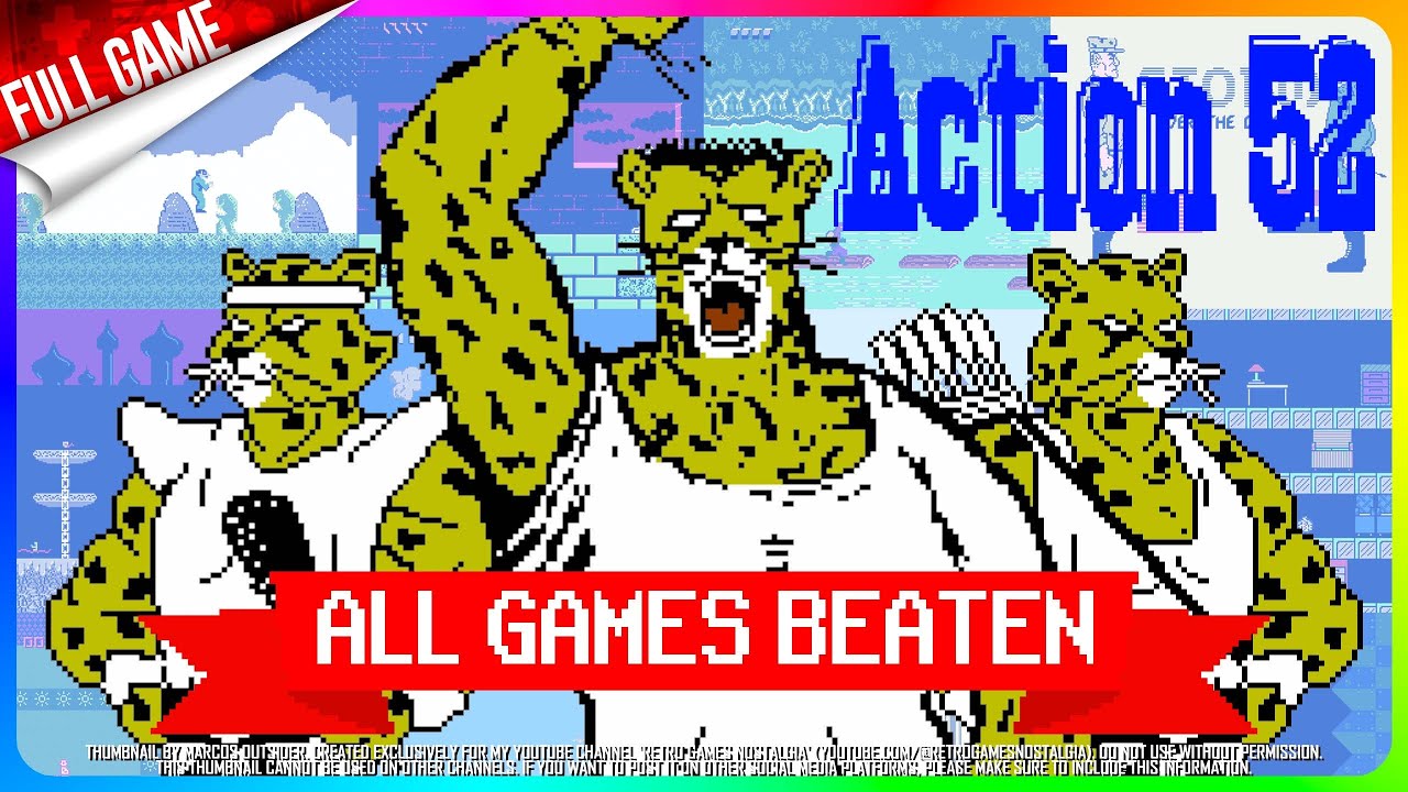 Action 52 (NES - US) Longplay (ALL 52 GAMES) - YouTube