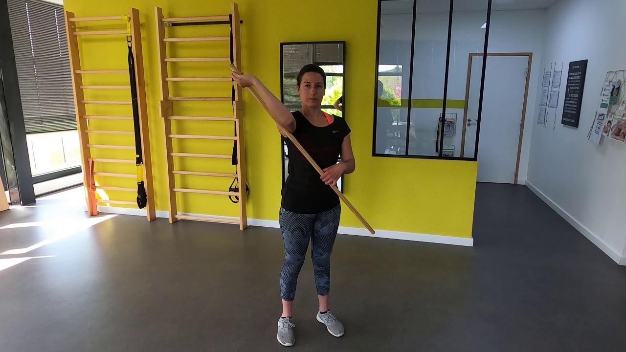 rotation externe baton - YouTube