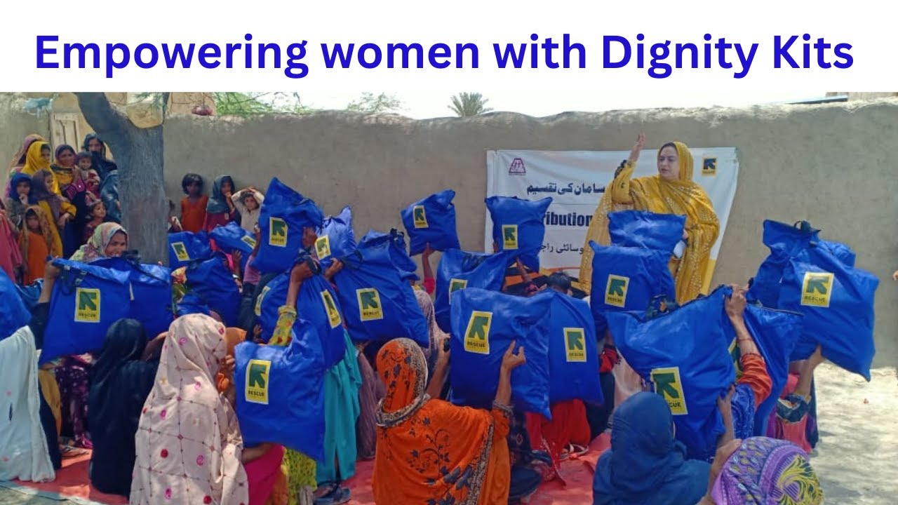 Empowering women through Dignity Kit Distribution - YouTube