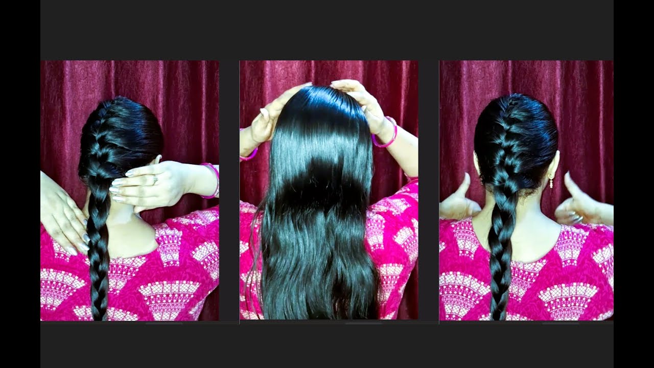 How to make French braid Step by Step Tutorial /Sagar Choti kaise ...