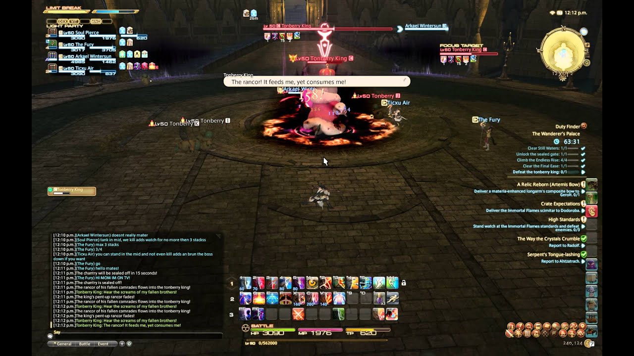 FFXIV:ARR - The Wanderer's Palace dungeon boss 3 "Tonberry King" - YouTube