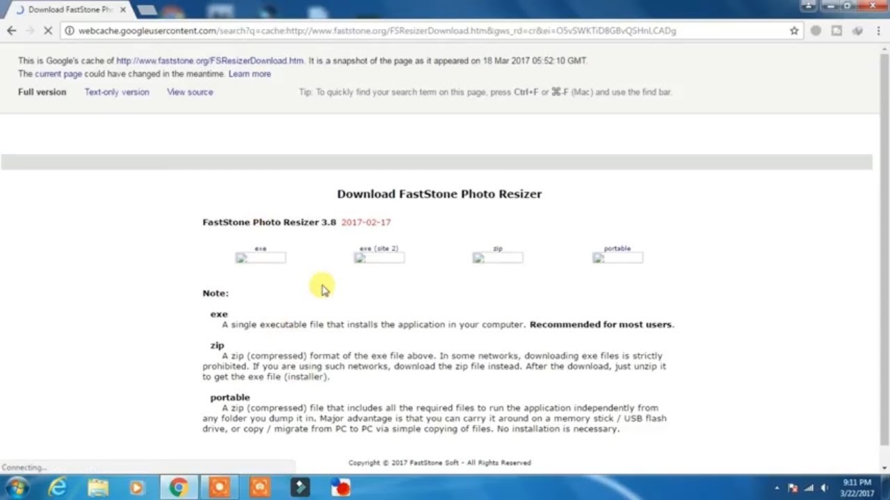 How to download faststone photo resizer for scanning image - YouTube