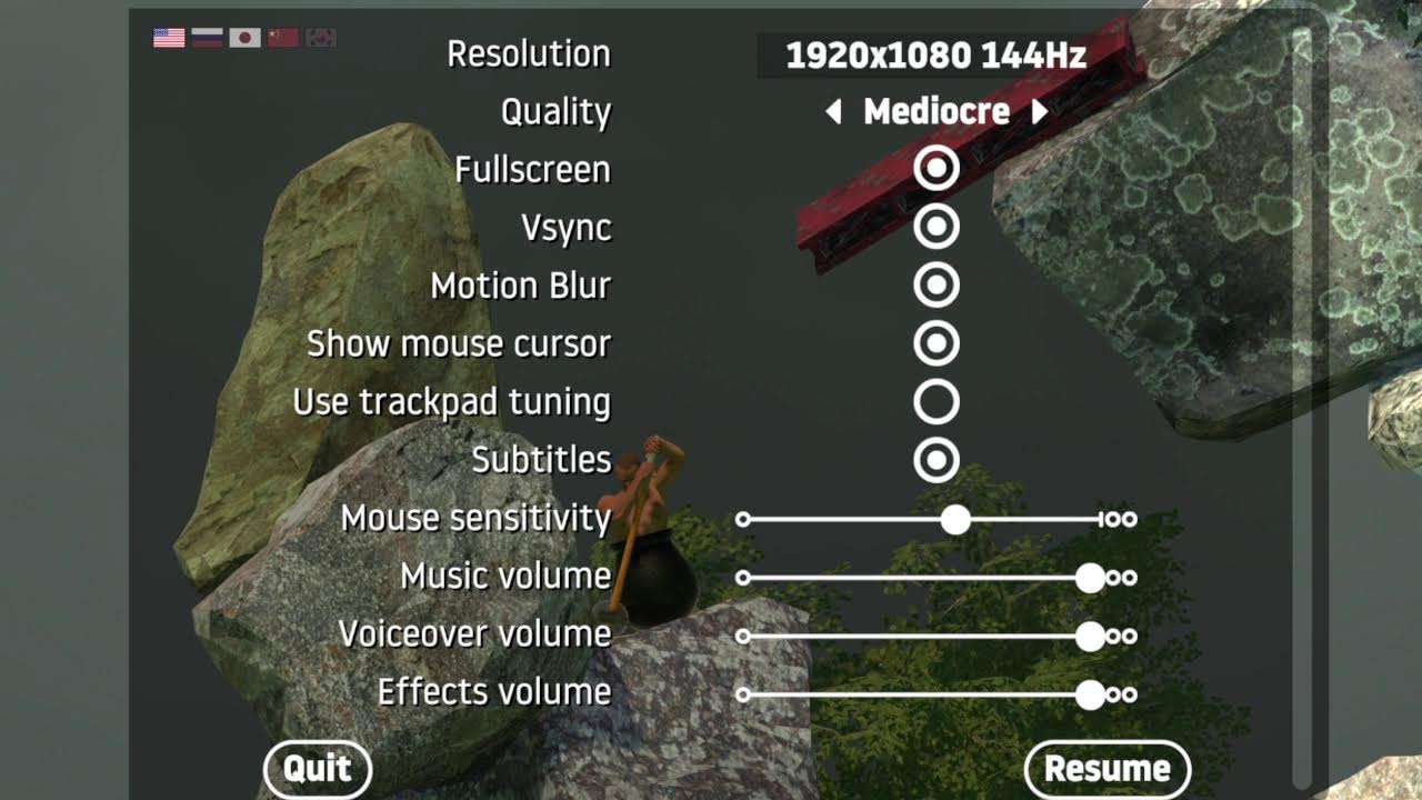 Getting Over It - RIP Monitor in Advance - YouTube