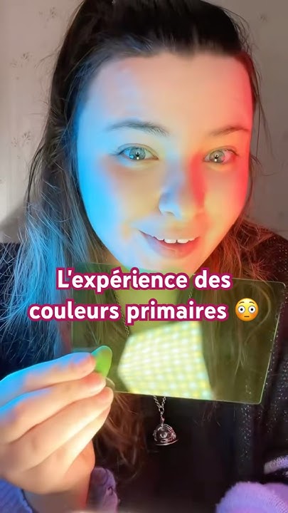 L'EXPÉRIENCE des COULEURS PRIMAIRES 😳🟢🔴🔵 #colortheory #dessin #science ...