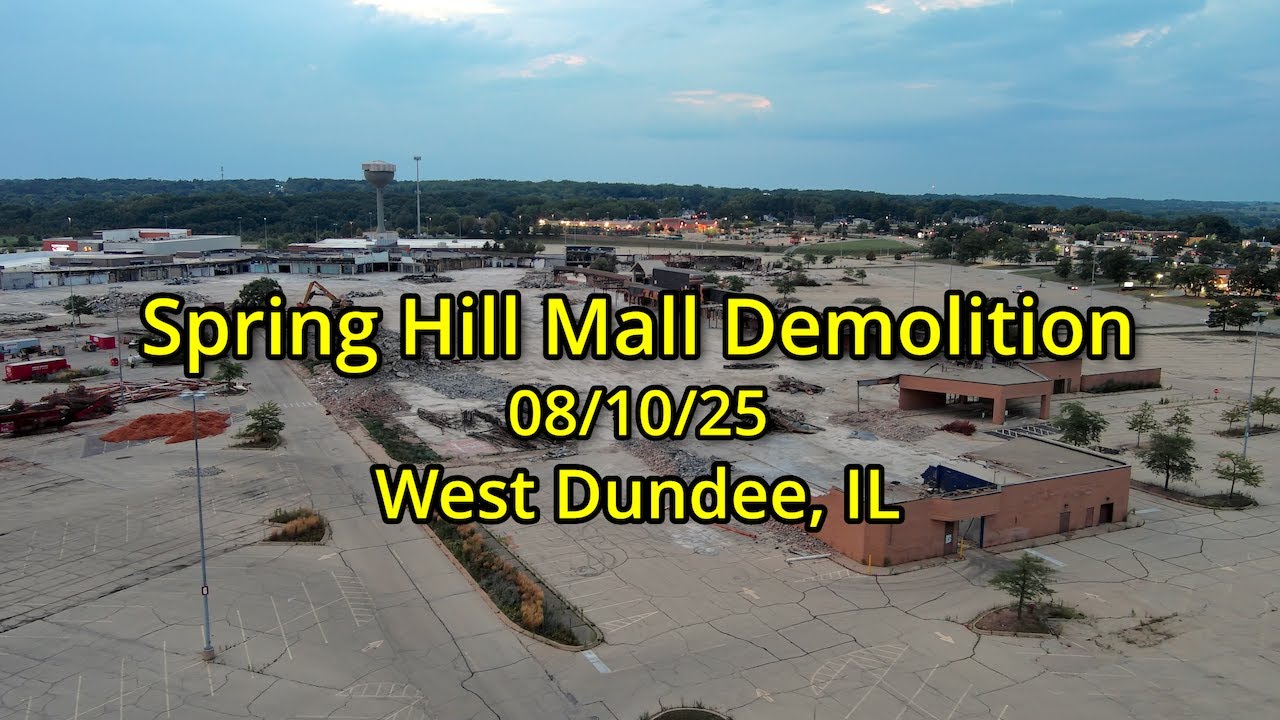 Spring Hill Mall 08 10 2025 Demolition West Dundee Illinois - YouTube