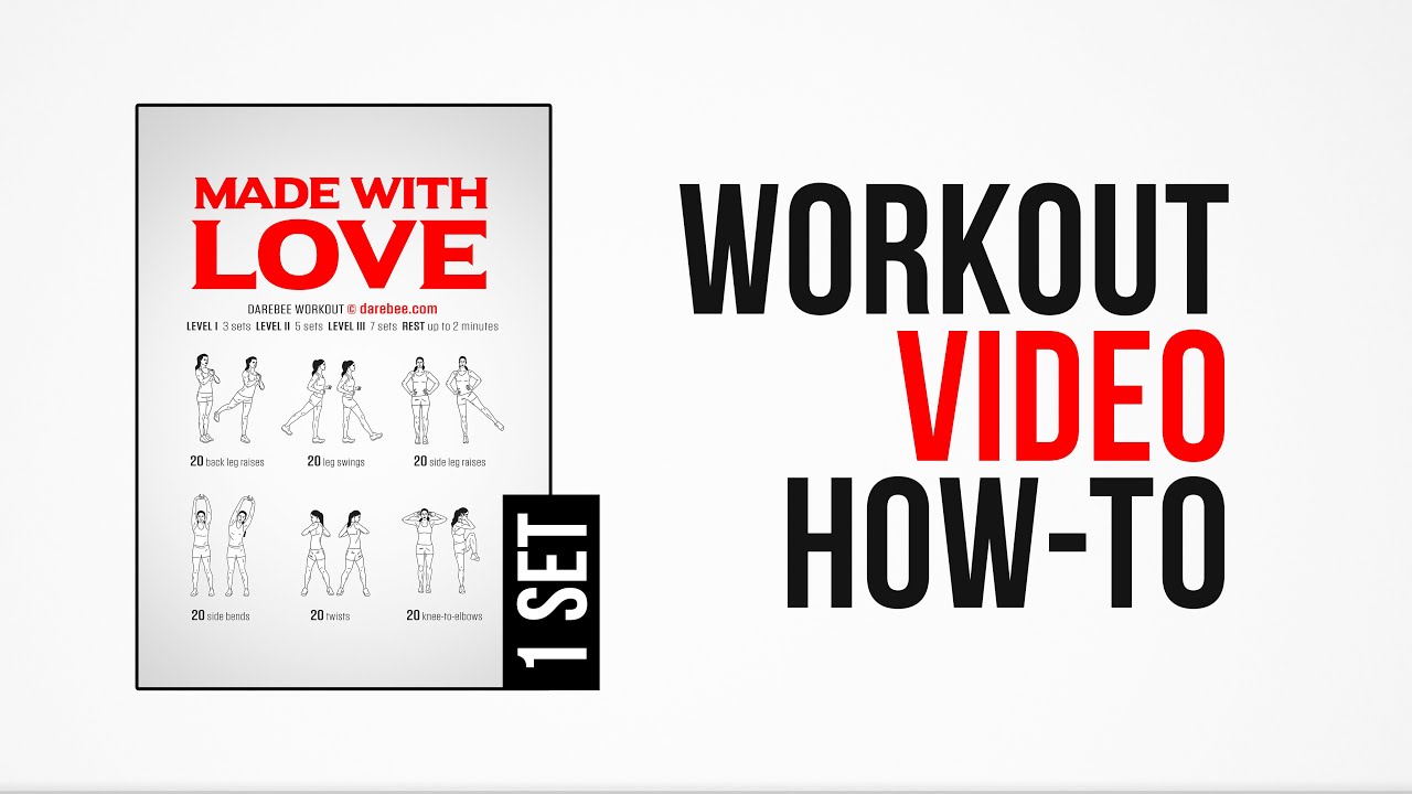 Made With Love Workout [ How-To ] [ One Set ] by #DAREBEE - YouTube