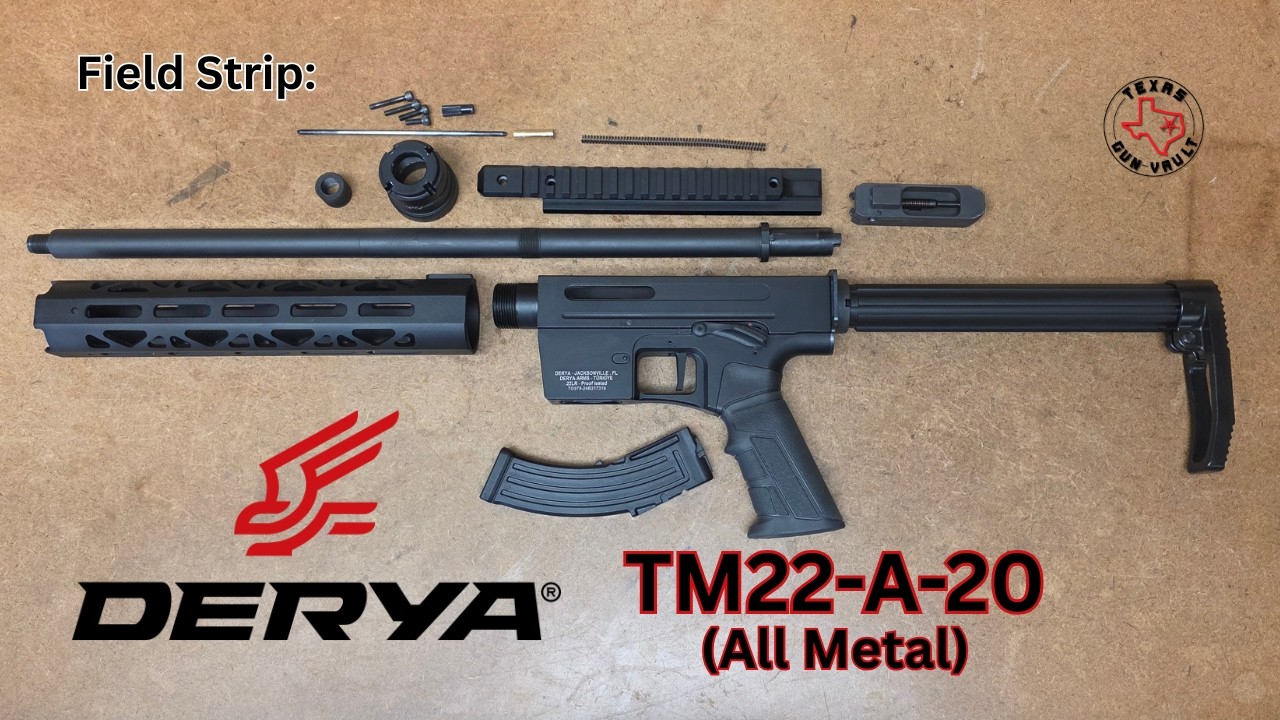 Field Strip: Derya Arms TM22-A-20 "All Metal" .22lr rifle - YouTube