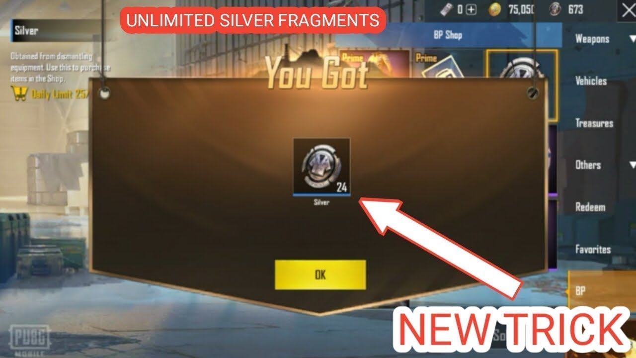 [NEW TRICK] HOW TO GET UNLIMITED SILVER FRAGMENTS IN PUBG MOBILE - YouTube