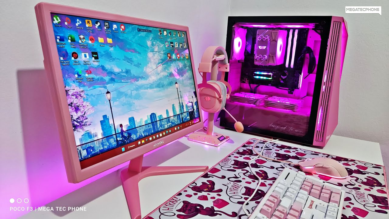 ANÁLISE | MONITOR ROSA | MYMAX 19'' 75HZ | VALE A PENA ? +TOUR PELO ...