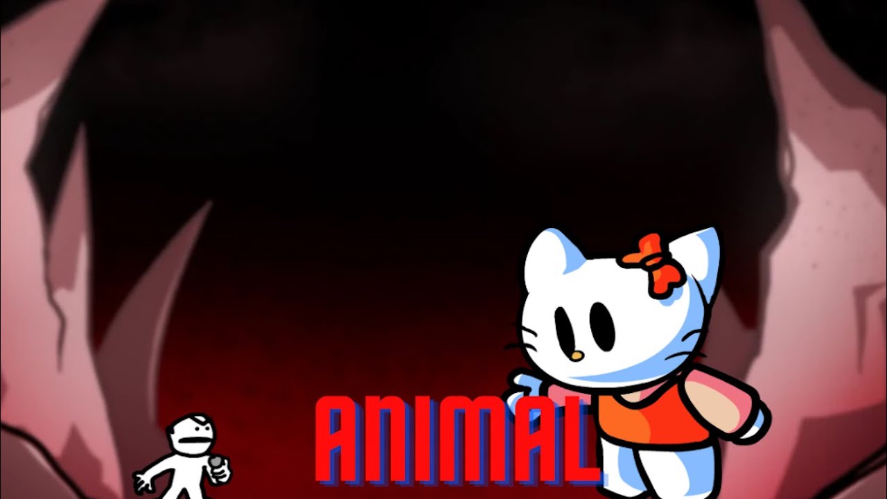 Friday Night Funkin Animal But It's Little Man And Hello Kitty Sings It ...