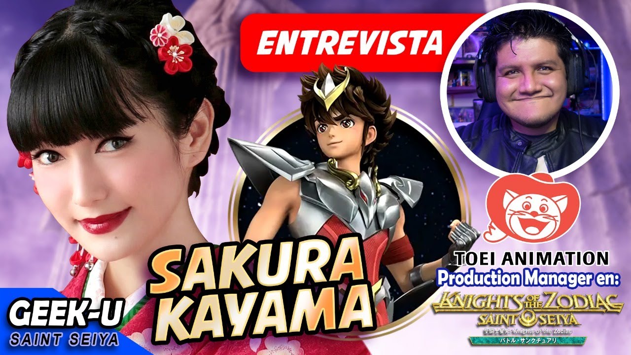Entrevista con Sakura Kayama, production manager en Knights of the Zodiac Saint Seiya - YouTube