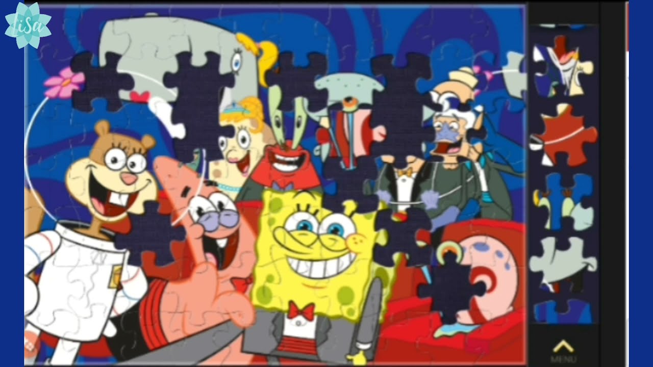 Spongebob puzzle so much fun - YouTube