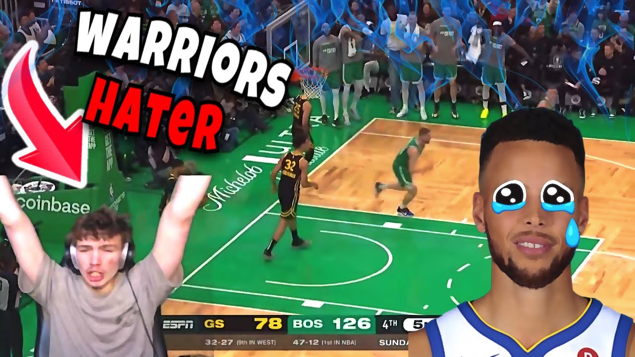 "CURRY HATER REACTS" Golden State Warriors vs Boston Celtics Full Game ...