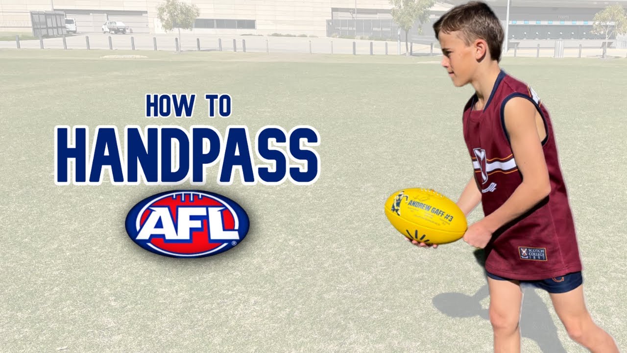 How to Handpass a Football | Learn AFL - YouTube