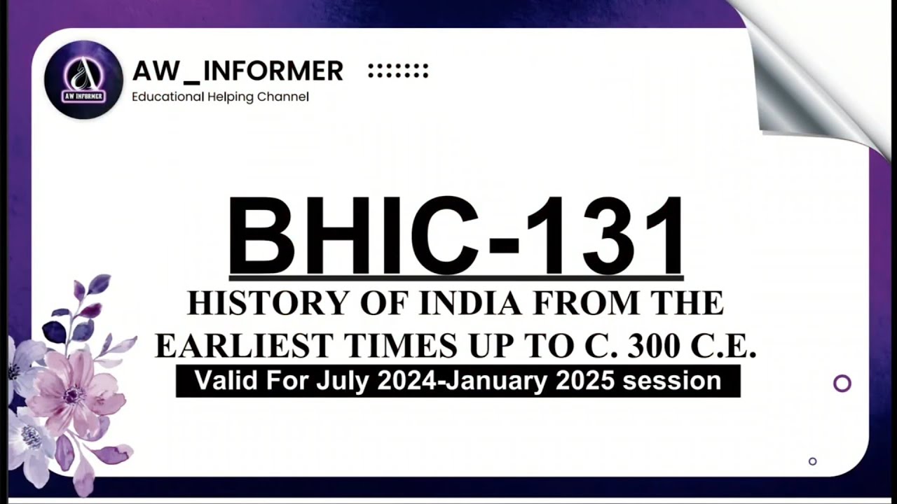 BHIC 131 SOLVED ASSIGNMENT 24-25 | BHIC 131 SOLVED ASSIGNMENT IN ...