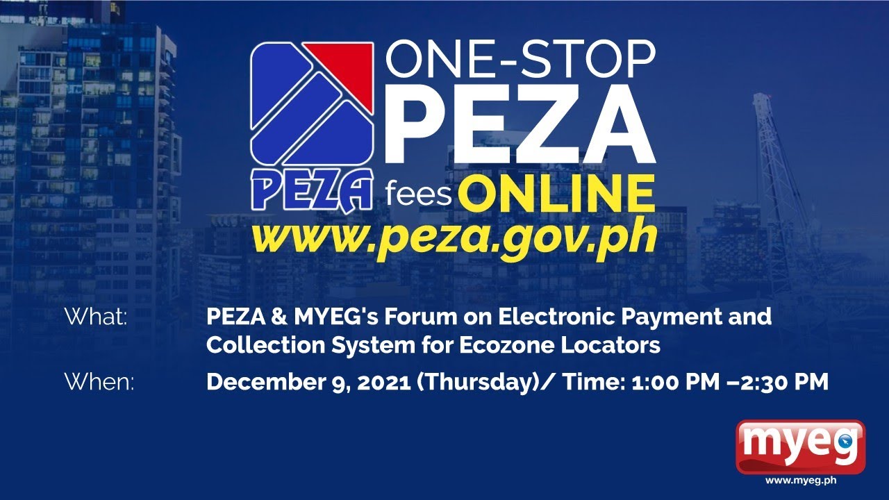 PEZA-MYEG Forum on Electronic Payment and Collection System (EPCS ...