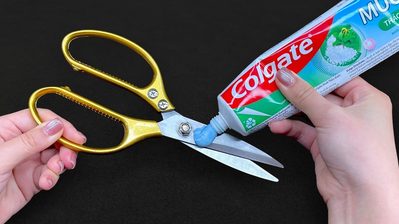Scissors SHARP as a RAZOR with Just Toothpaste. No Tools, No Hassle ...