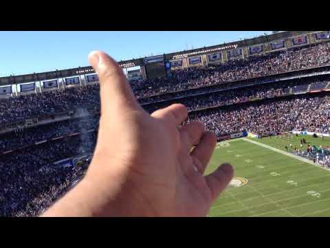 Chargers scoring touchdown at old Qualcomm Stadium
