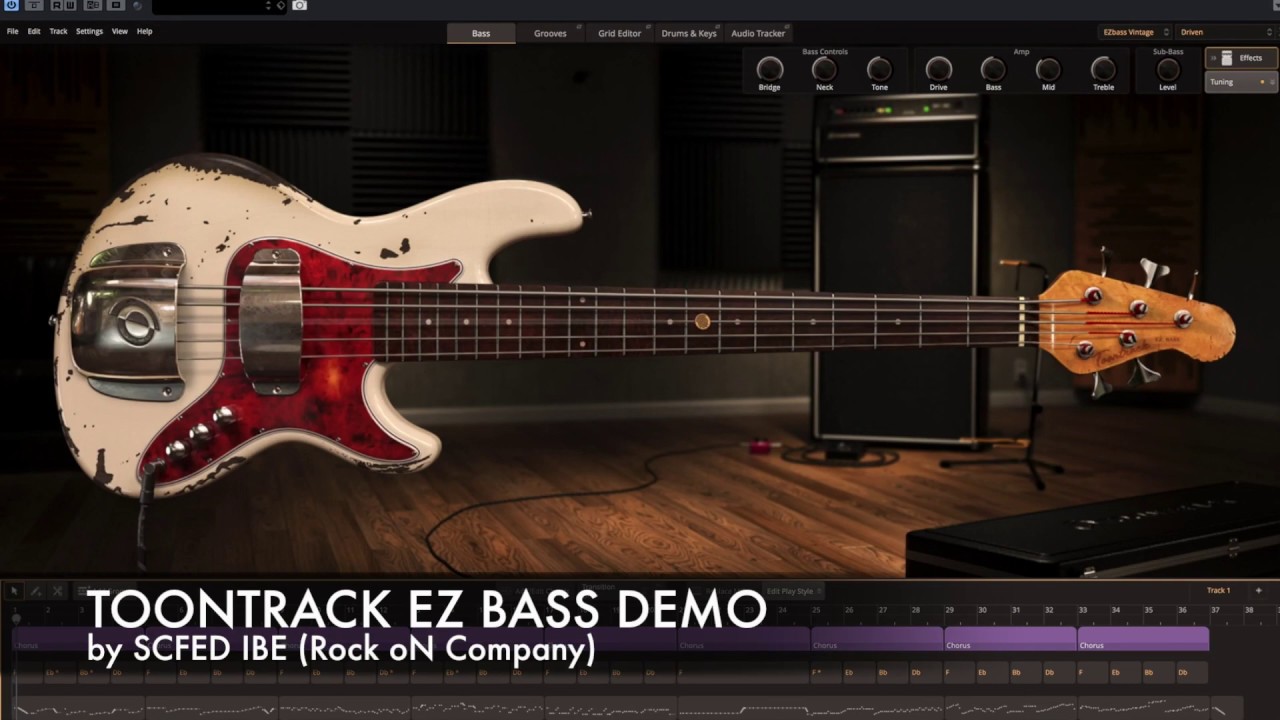 TOONTRACK EZ BASS DEMO - YouTube