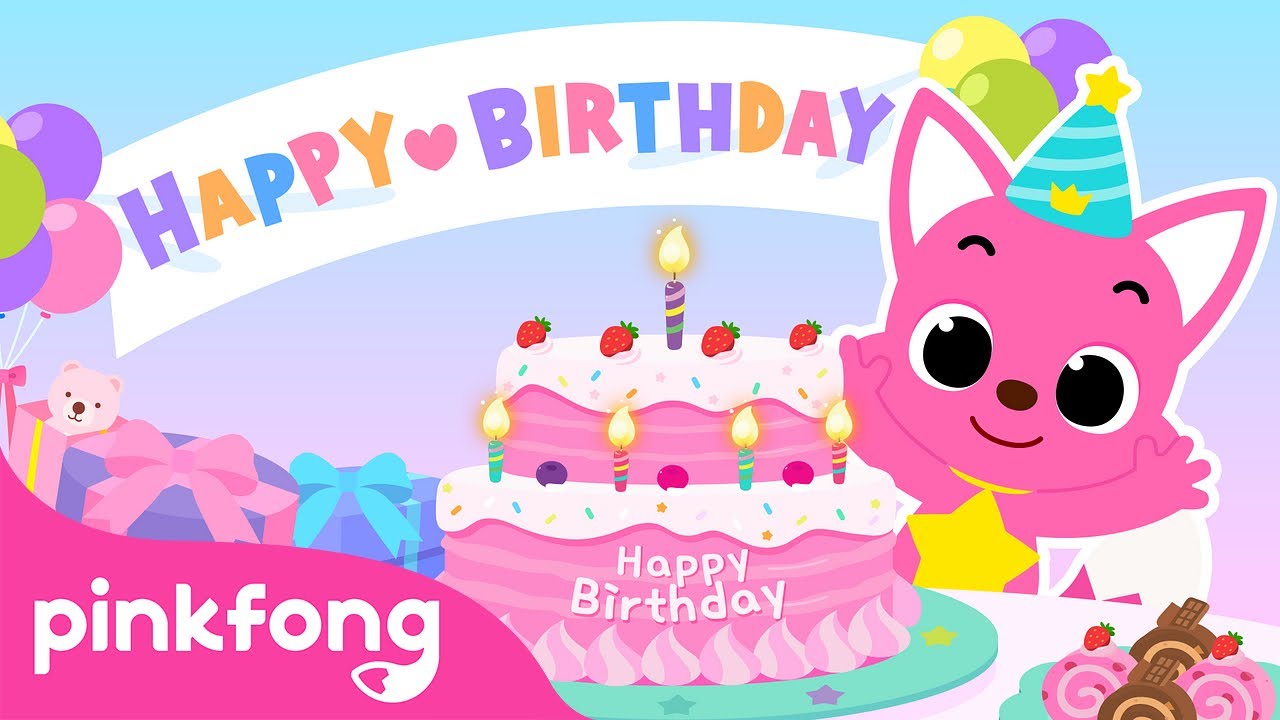 🎂Happy Birthday, Pinkfong! | Joyeux Anniversaire | Pinkfong, Bebé ...