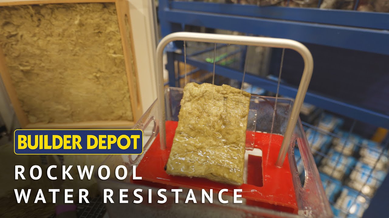 Rockwool Water Resistance at Builder Depot - YouTube