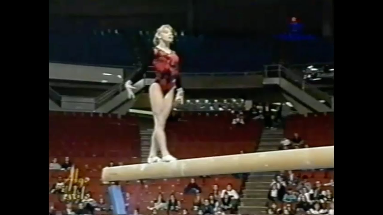 1998 Sagit Gymnastics World Cup Event Finals - Simona Amanar (ROM) BB ...