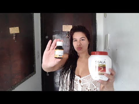 Hidratação + óleo de rícino
