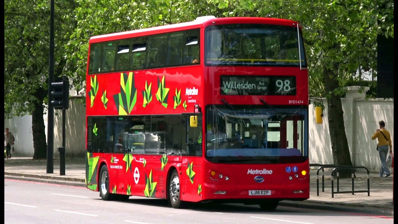 London Buses - Metroline's BYD Battery Double Deckers - YouTube