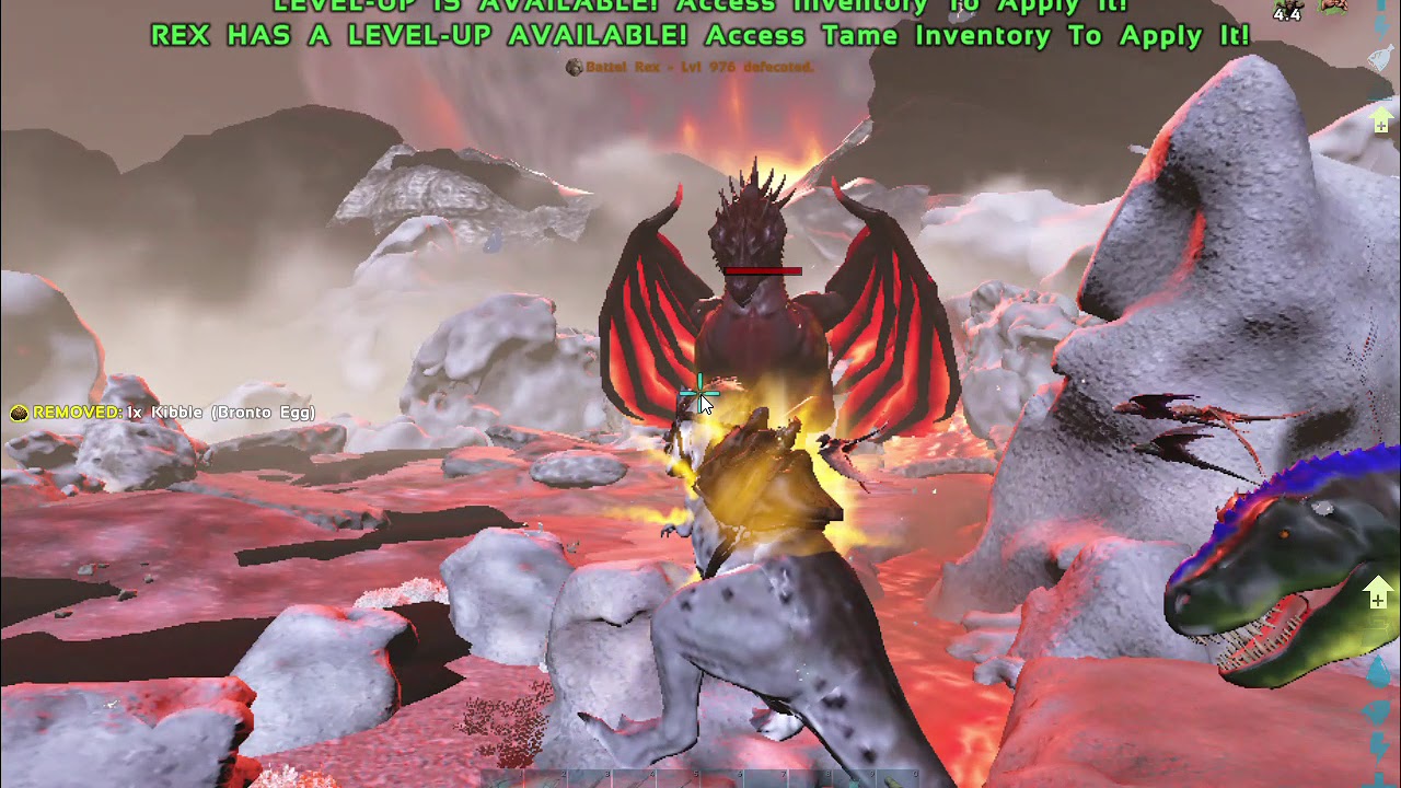 ARK Survival Evolved dragon boss fight whit dinos army - YouTube