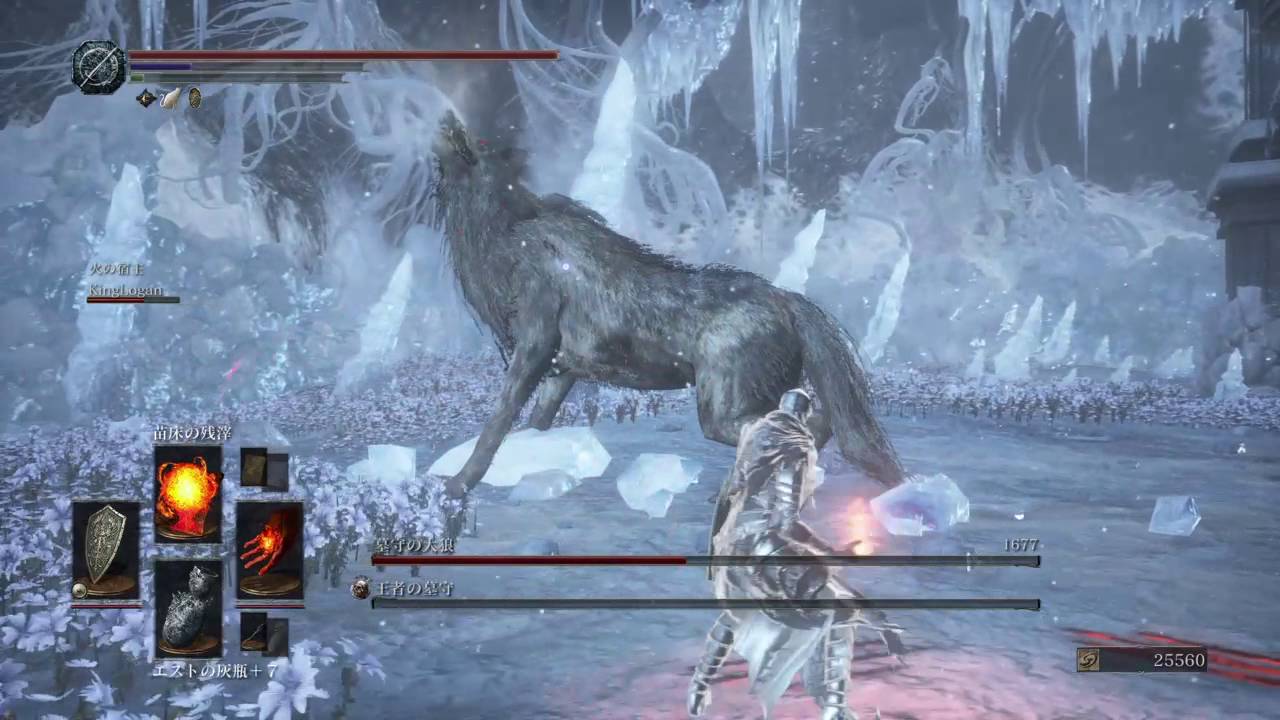 DARK SOULS III DLC SECRET WOLF BOSS - YouTube