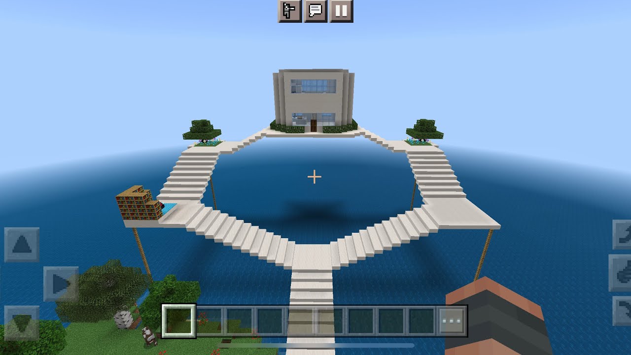 Minecraft: house with stair levels - YouTube