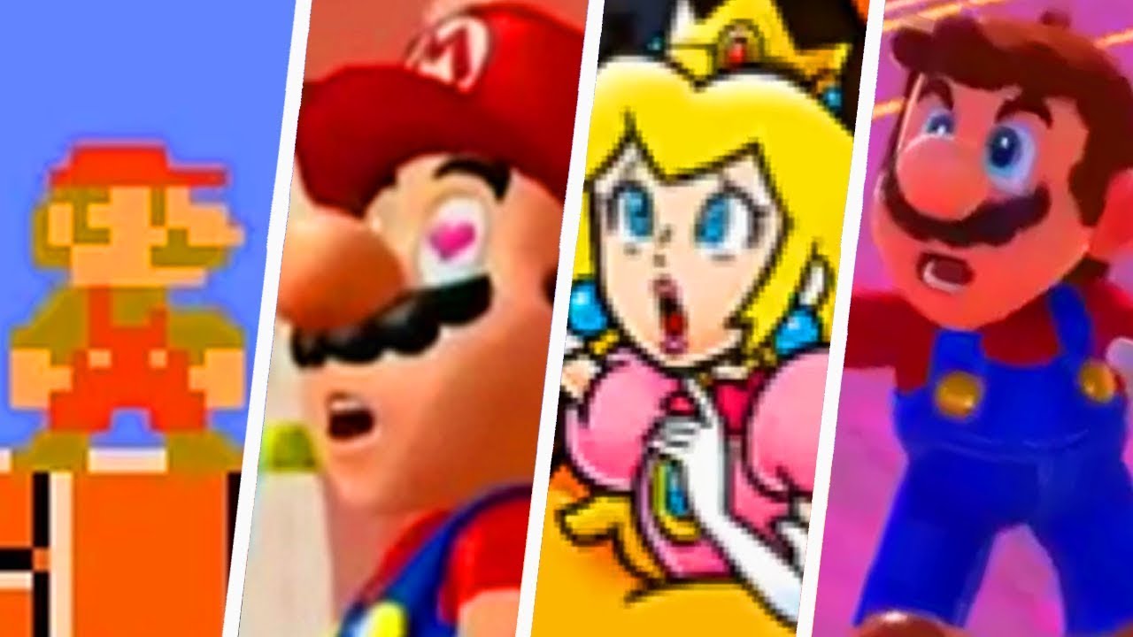 Evolution of Intros in Super Mario Games (1985 - 2018) - YouTube