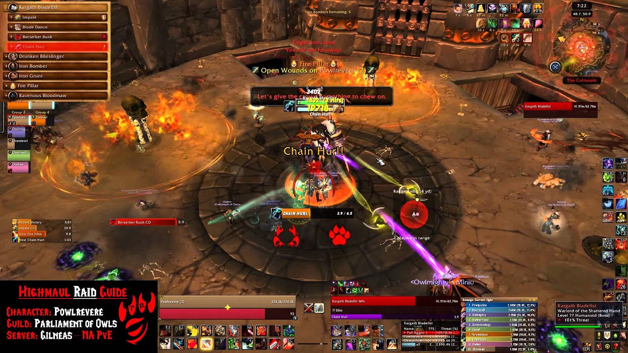 Highmaul Raid Guide - Heroic Kargath Bladefist - Tank PoV - YouTube
