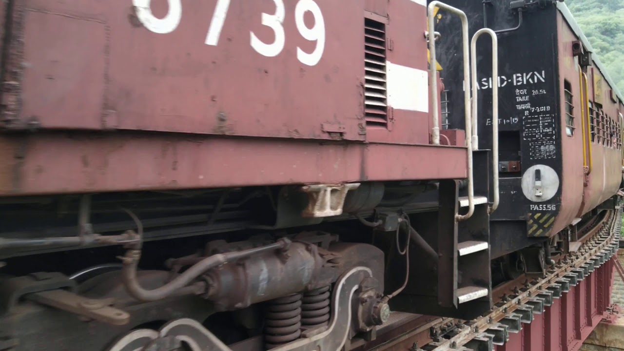 #goram ghat train on bridge view - YouTube
