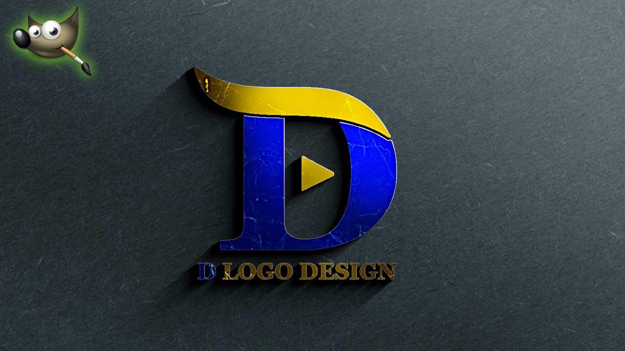 Letter D Logo Design in GIMP | Professional Step-by-Step Tutorial for ...