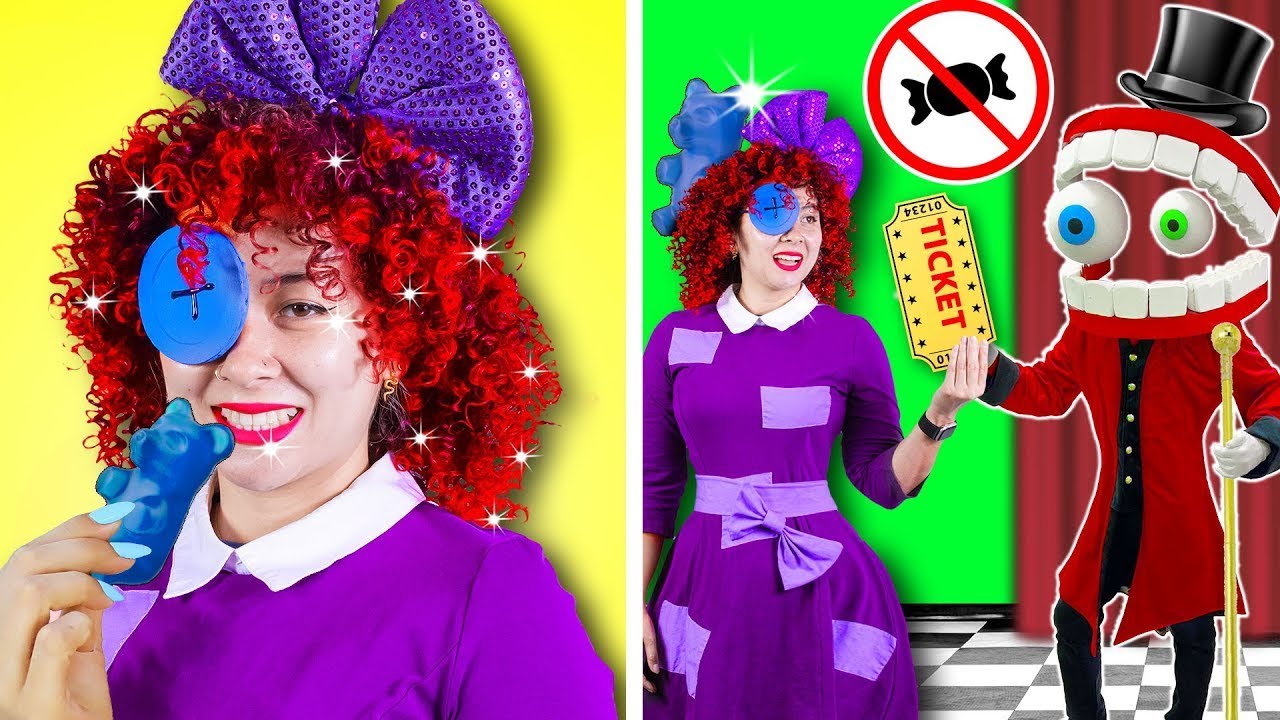 HOW TO SNEAK CANDY INTO THE AMAZING DIGITAL CIRCUS | EXTREME HIDE AND ...