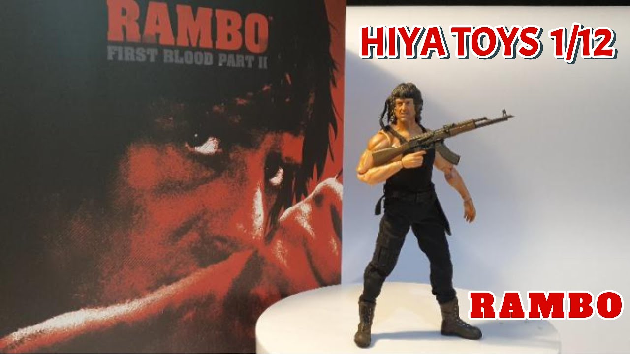 HIYA TOYS EXQUISITE SUPER Series 1/12:RAMBO FIRST BLOOD PART II ...