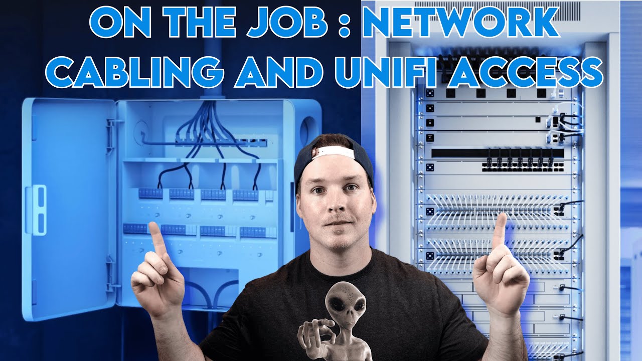 On the job : Network cabling and Unifi access - YouTube