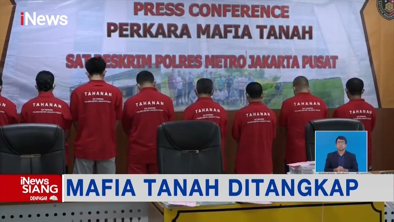 Polisi Tangkap 9 Mafia Tanah di Jakarta #iNewsSiang 30/12 - YouTube