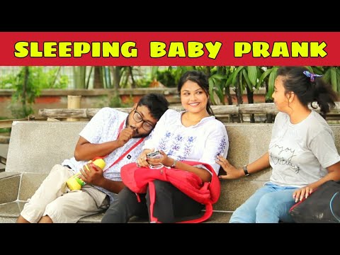 Sleeping Baby prank | বাচ্চা হয়ে মেয়েদের কোলে ঘুমিয়ে পড়া | Prank in Kolkata| KKF -2019