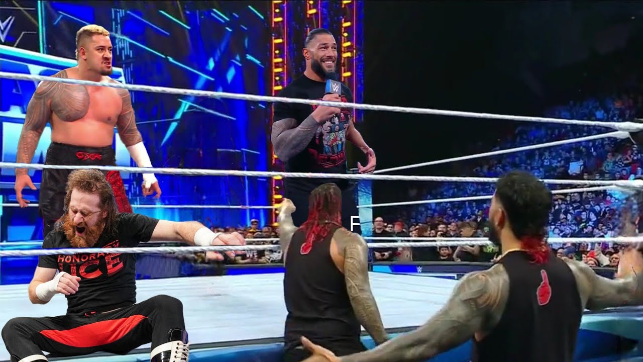 Solo Sikoa & Roman Reigns Attacks Sami Zayn & Usos To Remove Them From ...