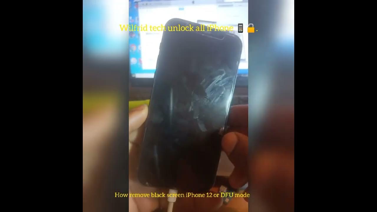remove black screen iPhone 12 or DFU mode. - YouTube